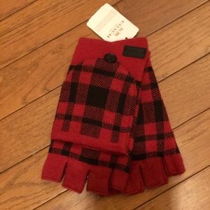 Coach | Accessories | Nwt Coach True Red Plaid Mittens | Poshmark